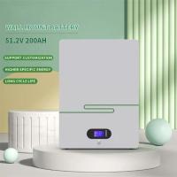 China 10KWH Wall Mounted Solar Battery Rechargeable Solar Lithium Lifepo4 Battery for sale