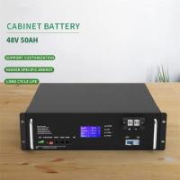 China Lifepo4 Cabinet Battery 48V 2.4KWH 50AH Warehouse Lithium Ion Battery Pack for sale