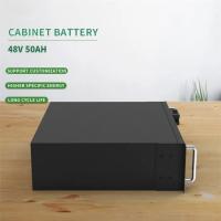 China Lifepo4 Cabinet Battery 48V 2.4KWH 50AH Warehouse Lithium Ion Battery Pack for sale