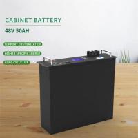 China Lifepo4 Cabinet Battery 48V 2.4KWH 50AH Warehouse Lithium Ion Battery Pack for sale