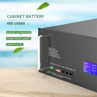 China Solar Cabinet Battery High Voltage Lifepo4 Lithium Ion Battery Pack for sale