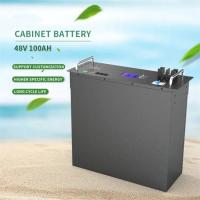 China Solar Cabinet Battery High Voltage Lifepo4 Lithium Ion Battery Pack for sale