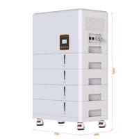 China Long Cycle Life Stackable LiFePO4 Battery Energy Storage Inverter 5KW Battery for sale
