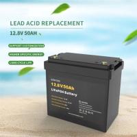 China Deep Cycle Lead Acid Replacement Battery LiFePo4 12V 50AH Energy Storage Battery for sale