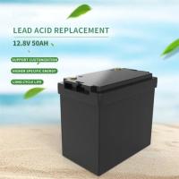 China Deep Cycle Lead Acid Replacement Battery LiFePo4 12V 50AH Energy Storage Battery for sale