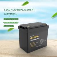 China Deep Cycle Lead Acid Replacement Battery LiFePo4 12V 50AH Energy Storage Battery for sale