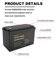 China Solar LFP Rechargeable Deep Cycle Battery 12V 200Ah Cell Energy Battery Pack for sale