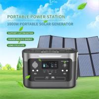 China 1000WH Solar Portable Power Station USB DC AC 1000W Lithium Battery Bank for sale
