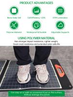 China Hot Selling Waterproof Portable Mono 100W Flexible Foldable Solar Panel for sale