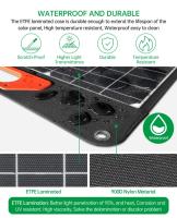 China Hot Selling Waterproof Portable Mono 100W Flexible Foldable Solar Panel for sale