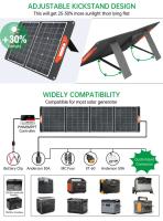 China Hot Selling Waterproof Portable Mono 100W Flexible Foldable Solar Panel for sale