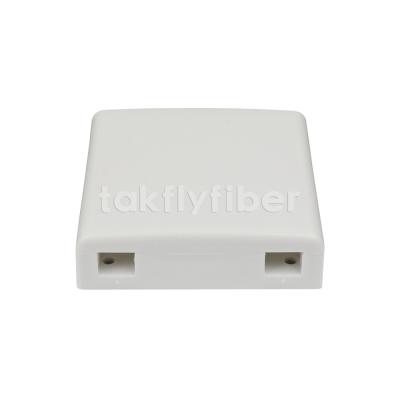 China 86 Type FTTH Faceplate Box SC APC SC UPC 2 Port Fiber Optic Wall Outlet for sale