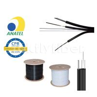 China Self Supporting Optical Fiber FTTH Drop Cable Metal Reinforced SM G657A For Aerial for sale