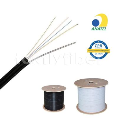 China Outdoor Fiber Optic Drop Cable SM G657A Anatel CPR ECA Certified For FTTH for sale
