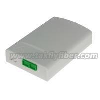 China FTTH Distribution Box 2 Ports Indoor Socket ABS Fiber Optic Termination Box for sale