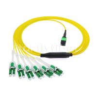 China MTP MPO Fiber Optic Patchcord 8F 12F 24F 48F SM 9 / 125um To Uniboot LC for sale