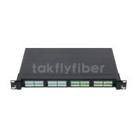 China 1U Rack Mounted MPO LC Cassette LC 96 Fibers Splicing OS2 OM3 OM4 OM5 for sale