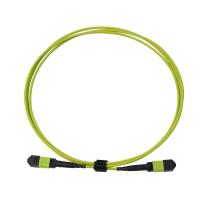 China Superior 24-Fiber Lime Green Mpo Mtp Cable Multi Fiber Push On Cable -20.C To 70.C Operating Temp for sale