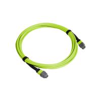 China Multi Mode 24-Fiber Lime Green MPO MTP Cable Fiber Optic Cable 20m Length Optimal Temperature Range for sale