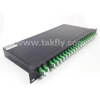 China 100GHZ AWG 40CH DWDM MUX DEMUX with Fiber Height -100-0μm and 0.9mm Cable Diameter for sale