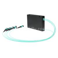 China Fiber Optic Cable MPO/MTP SM/MM PLC Splitter 1x4 for Data Center FTTX for sale
