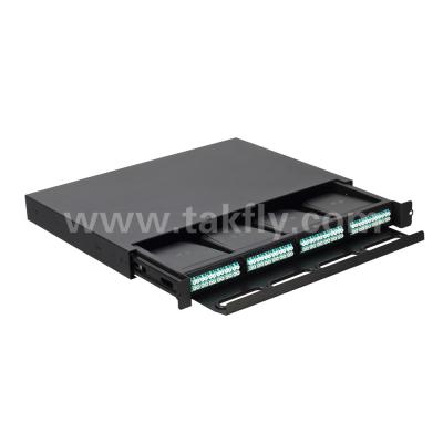 China MPO/MTP Patch Panel Management Cassette Slidable Type Fiber Optic for Data Center FTTX Cabling for sale