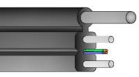 China LSZH GJYX F CH Optical Cable 0.5-0.8mm Thickness for Seamless Connectivity for sale