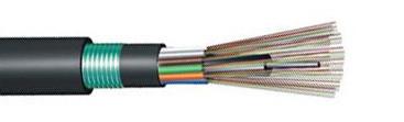 China Outdoor Cable GYFTY53 2-144F Duplex Sheath Optical with MDPE/HDPE Sheath Material for sale