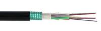 China MDPE/HDPE Sheathed GYTA 2-144F Optical Outdoor Cable with Steel Wire Center Reinforcement for sale