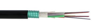 China MDPE/HDPE Sheathed GYTA 2-144F Optical Outdoor Cable with Steel Wire Center Reinforcement for sale