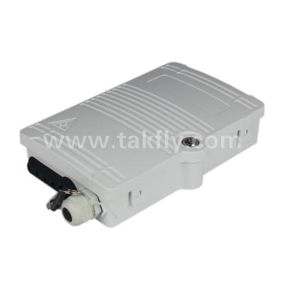 China Total Enclosed Structure 4 Core Termination Box For Fiber Optic Cable And 4 Ports Output for sale
