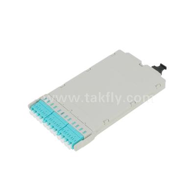 China Fiber Optic MPO Cassette Module Pre-terminated MPO/MTP-LC 12C for Data Center FTTX for sale
