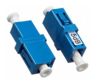 China Metal LC/UPC Fixed Female-Female Fiber Optic Attenuator for Signal Attenuation for sale