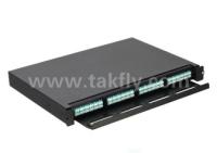China Multicore Core MPO Cassette Panel -Slidable Type with LSZH Cable Material for sale
