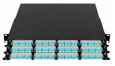 China 144 Core Super-high Density MPO Patch Panel Height 1U For Data Center for sale