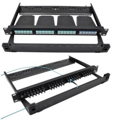 China 1U MPO MTP Fiber Optic Patch Panel 24 Port For Data Center for sale