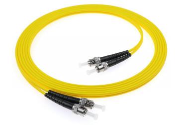 China 2.0mm Cable Diameter ST-ST Simplex/Duplex Fiber Optic Patch Cord with High Returnloss UPCMM≥35dB for sale