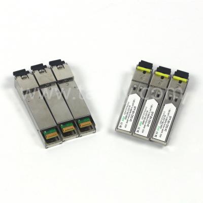China 1.25G SFP BIDI Optical Transceiver Module Tx1550/Rx1310nm 40KM SMF DDM LC CISCO JUNIPER HUAWEI COMPATIBLE for sale