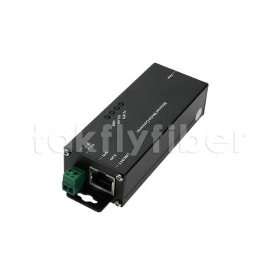 China 10/100/1000M Mini Industrial Media Converter with SFP Fiber Port and 120km Transmission Distance for sale