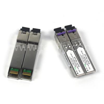 China 1.25G SFP BIDI Tx1550/Rx1490nm 80KM SMF DDM LC CISCO JUNIPER HUAWEI COMPATIBLE SFP OPTICAL TRANSCEIVER MODULE for sale