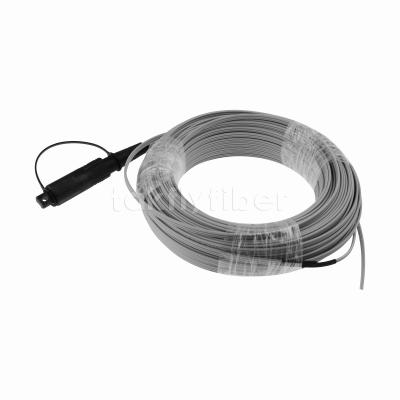 China 1 Core Preterminated Optitap SC/APC Figure 8 FTTH Fiber Optic Drop Cable Pigtail 40M G657A LSZH 0.25μd Low Friction Jacket With 1.0mm Galvanized Messenger Steel Wire for sale