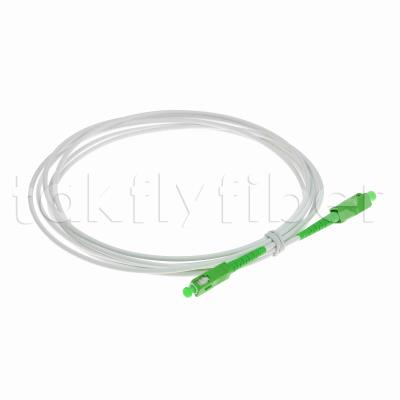 China Rodent Resistant G657A2 SC APC Fiber Optic Patchcord Armoured Fiber Patch Cable SM 3.0mm for sale