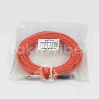 China ST To LC OM1 OM2 Fiber Optic Duplex Patch Cord 3.0mm LSZH Orange Jacket For Telecom for sale