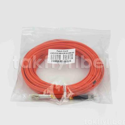 China ST To LC OM1 OM2 Fiber Optic Duplex Patch Cord 3.0mm LSZH Orange Jacket For Telecom for sale