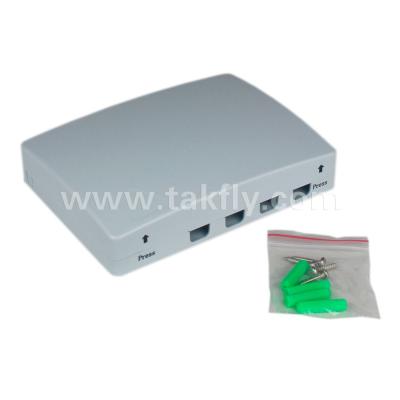 China FTTH Fiber Optic Termination Box provides solid protection and management for the FTTx network building. for sale