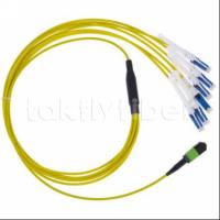 China Durable Telecom Grade Fiber Optic Patch Cord with ≤0.3dB Insertion Loss and 50/125 Fiber Diameter for sale