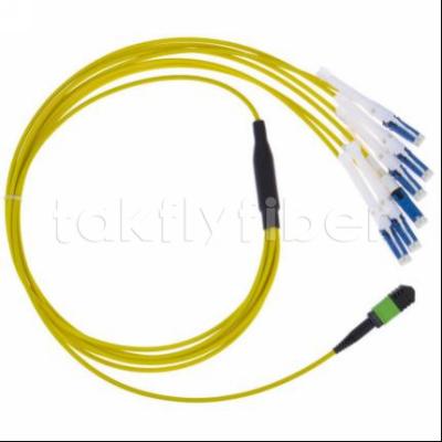 China Durable Telecom Grade Fiber Optic Patch Cord with ≤0.3dB Insertion Loss and 50/125 Fiber Diameter for sale