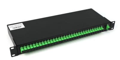 China 1260-1560nm SM  PLC 1×N and 2×N Splitter Rack Mount Fiber Optic PLC Splitter for sale