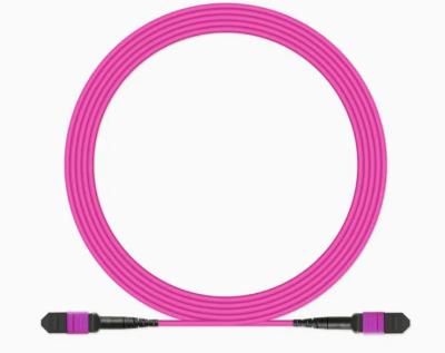 China Flexible MPO/MTP 12 Fibers Fiber Optic Patch Cord -20C- 70C for Different Environments for sale