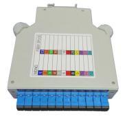China DIN Rail Mounting Fiber Optic Terminal Box with Durable ABS Material for sale